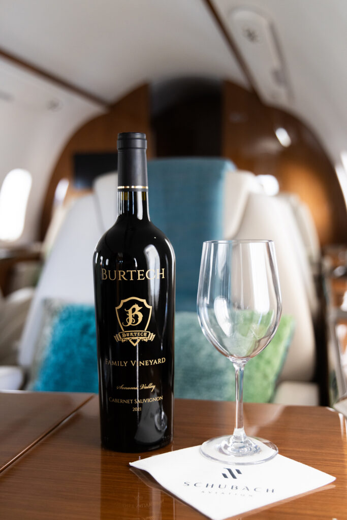 Schubach Aviation & Burtech Vineyard: In-Flight Wine Program